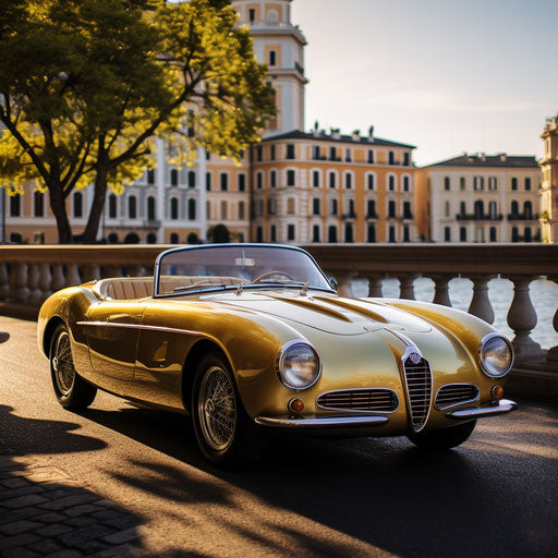 Classic 2-Seater Alfa Romeo Gold – IMAGELLA
