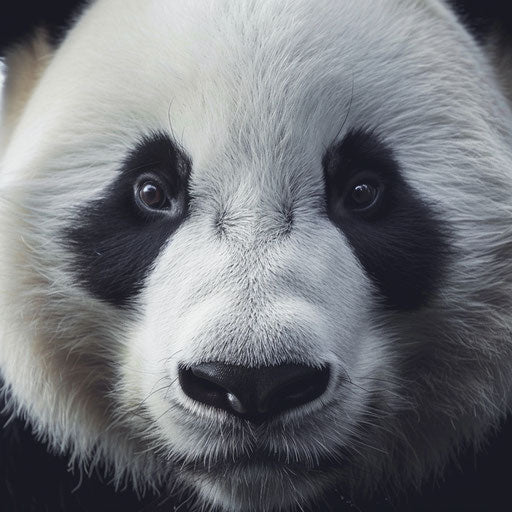 Close-up portrait of a giant panda, Tim Flach style – IMAGELLA