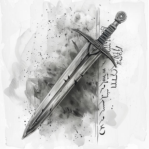 Spartan sword with ancient Greek script – IMAGELLA