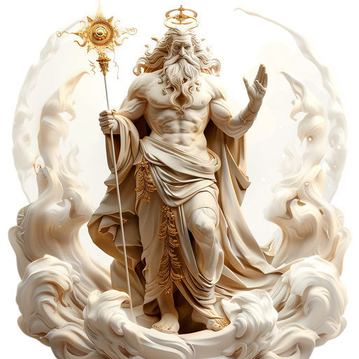 Realistic God illustration on flat white background – IMAGELLA