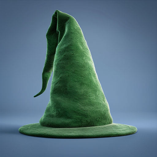 Elf hat clipart, photo realistic style on blue background, soft texture ...