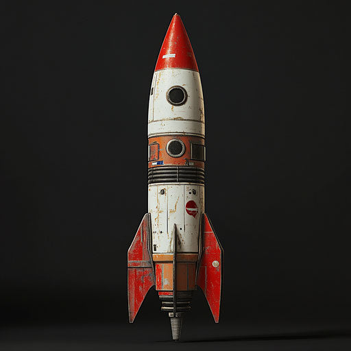 Realistic illustration of a toy space rocket – IMAGELLA