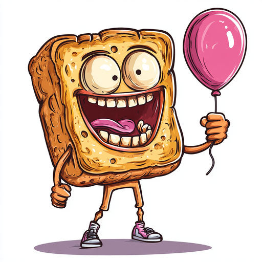 Humorous caricature of a toast caricature clipart with human ...