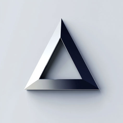 Creative 3D logo with modern triangular prism – IMAGELLA