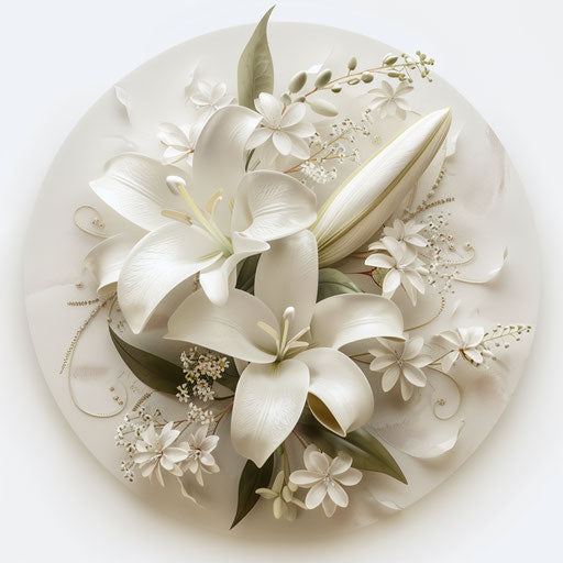 Realistic funeral clipart on flat white background, soft focus – IMAGELLA