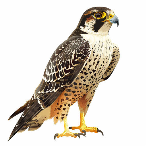 Realistic falcon with vivid patterns and colors – IMAGELLA