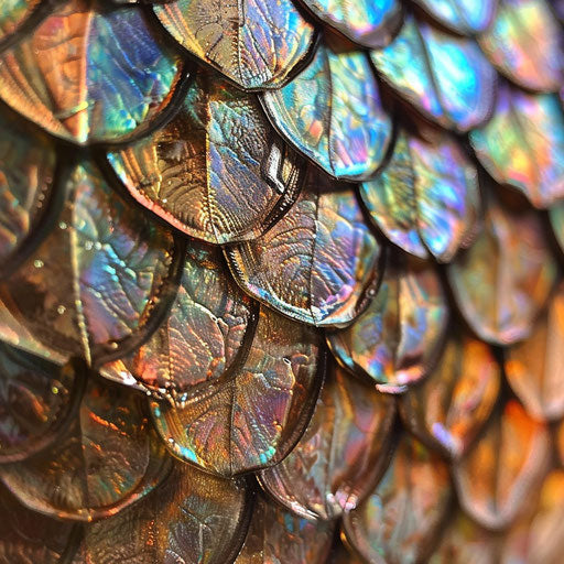 Shimmering fish scales in a kaleidoscope of colors – IMAGELLA