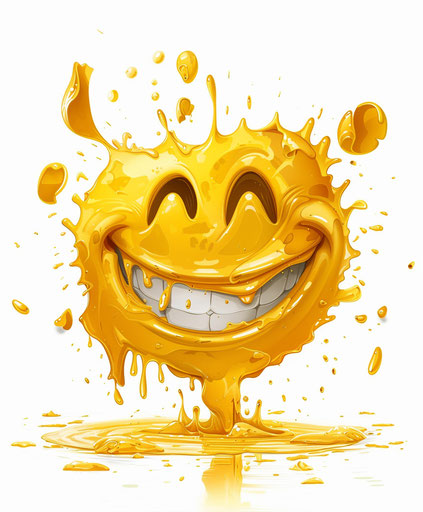 Confetti explosion smiling emoticon cartoon illustration stock vector ...