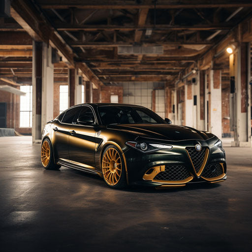 Classic Gold Alfa Romeo Giulia Quadrifoglio – IMAGELLA