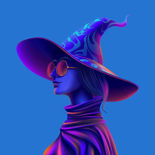 Realistic hocus pocus clipart shining on royal blue background – IMAGELLA