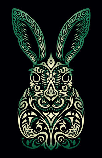 Easter Bunny Tribal Design, Captivating Lines – IMAGELLA