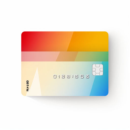 Minimalist credit card illustration on white background – IMAGELLA