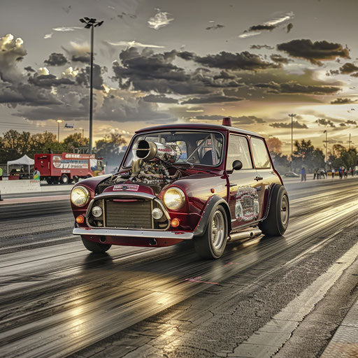 1980 Mini Cooper drag racer ready to race on classic American drag ...