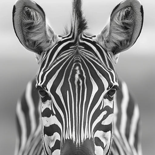 Close-up of zebra with soft lighting, expressive eyes – IMAGELLA