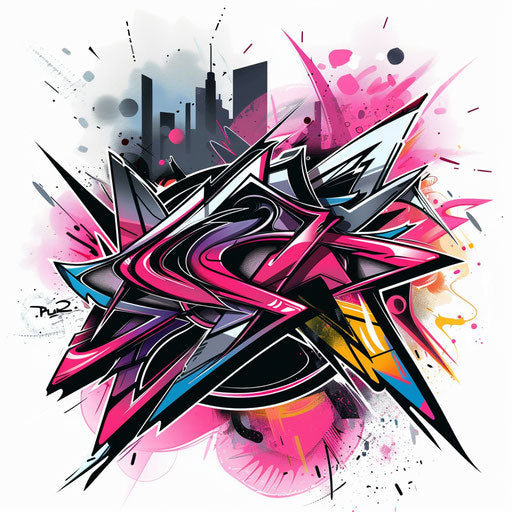 Edgy new logo with graffiti elements and urban colors – IMAGELLA