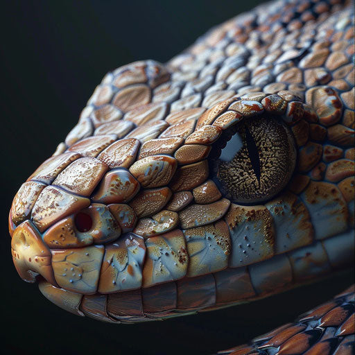 Hognose snake in a close-up portrait, in the style of Tim Flach – IMAGELLA