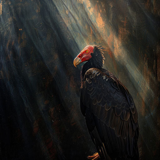 Condor in a dramatic light and shadow composition – IMAGELLA