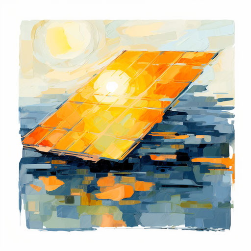 Solar panel in oil painting style – IMAGELLA