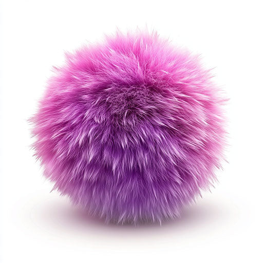 3D pom pom on flat white background, isolated clipart – IMAGELLA