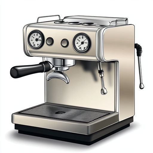 Realistic espresso machine, high-resolution, isolated – IMAGELLA