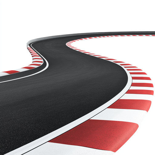 Realistic illustration of a race car track – IMAGELLA