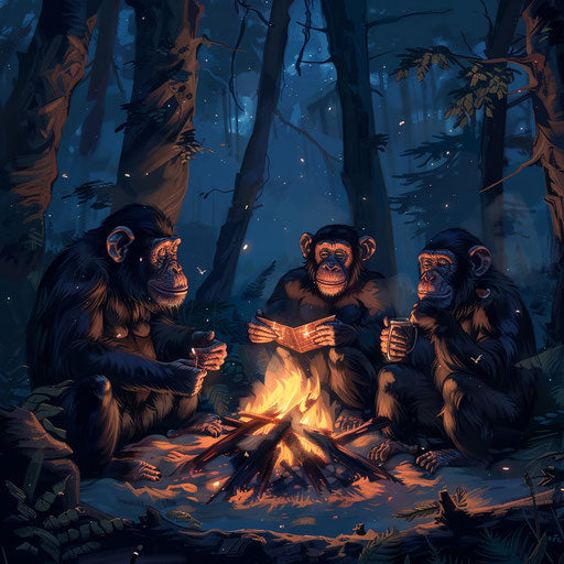 Monkey tales by the campfire in the wilderness – IMAGELLA