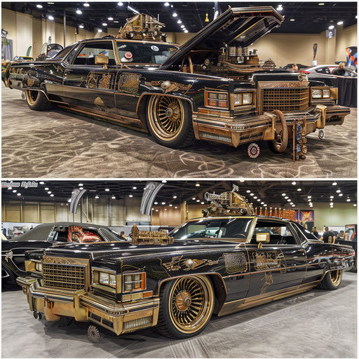 83 Cadillac Coupe DeVille with steampunk redesign at fantasy convention ...