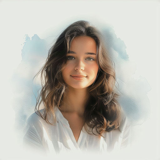 Customer illustration in photo realistic style with random background ...