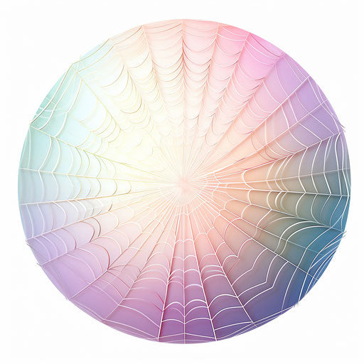 Pastel spider web on white background – IMAGELLA
