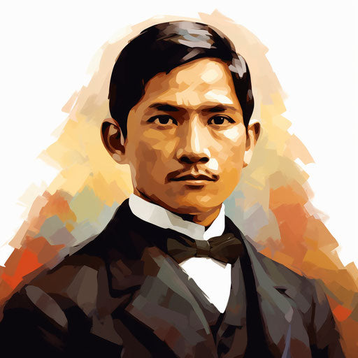 Jose Rizal clipart in the style of Impressionistic Art – IMAGELLA