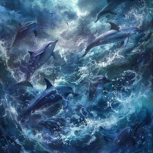 Aquatic dolphins control water elements – IMAGELLA