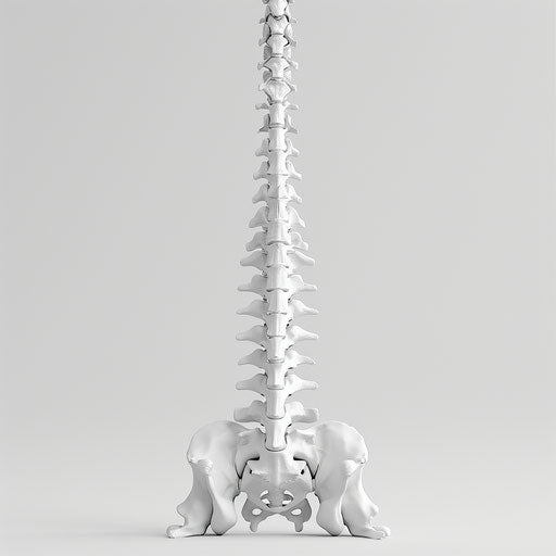 Realistic spine clipart on flat white background, enhanced with ...