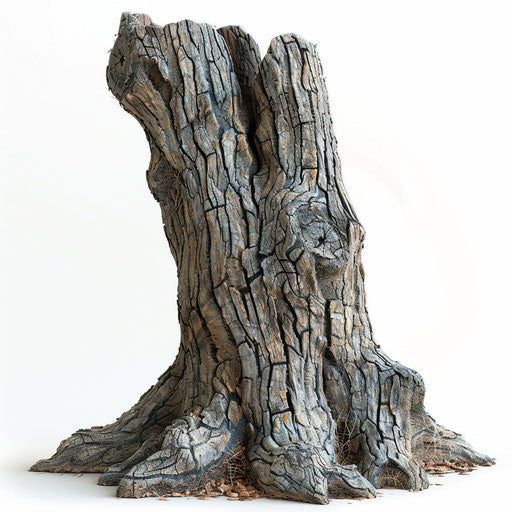 Realistic tree trunk image on white background – IMAGELLA