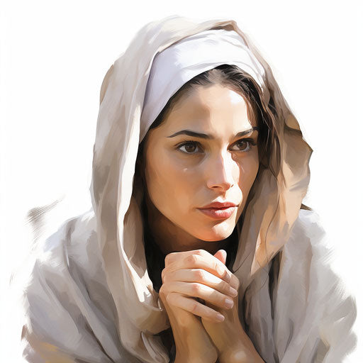 Faith clipart in the style of Oil painting, on white – IMAGELLA
