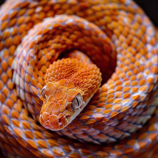 Corn snake in perfect coil, stunning patterns – IMAGELLA