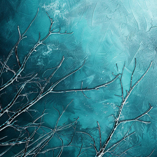 Realistic cold clipart with flat teal background – IMAGELLA