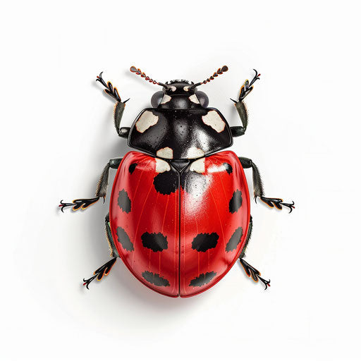 Realistic ladybird clipart on flat white background – IMAGELLA