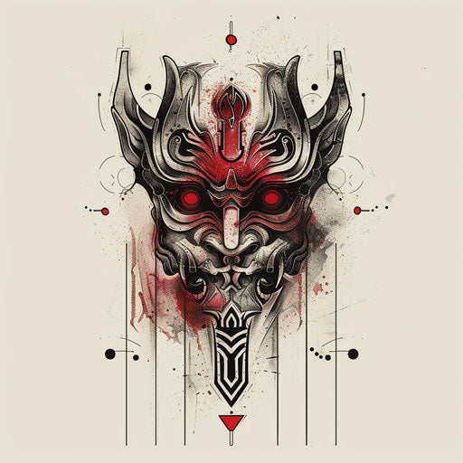 Contemporary tattoo sketch of a moko with minimalist elements and ...