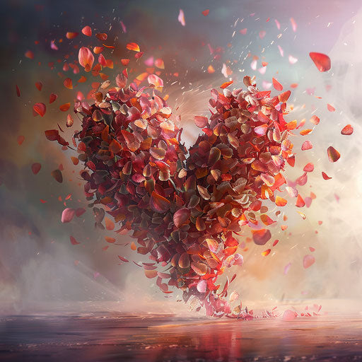 Heart of flower petals in the wind – IMAGELLA