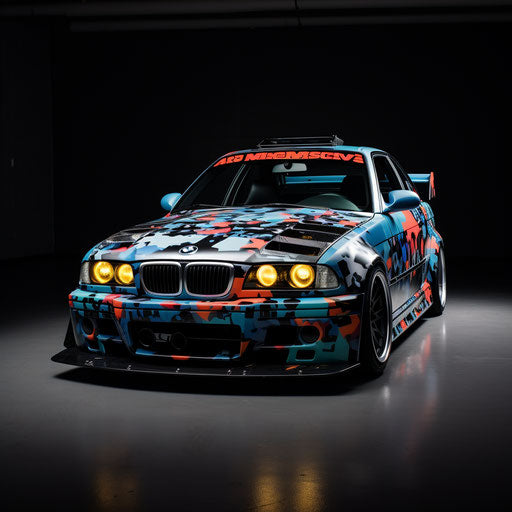Custom Designed Decals Following the Contours of the Classic BMW M3 ...