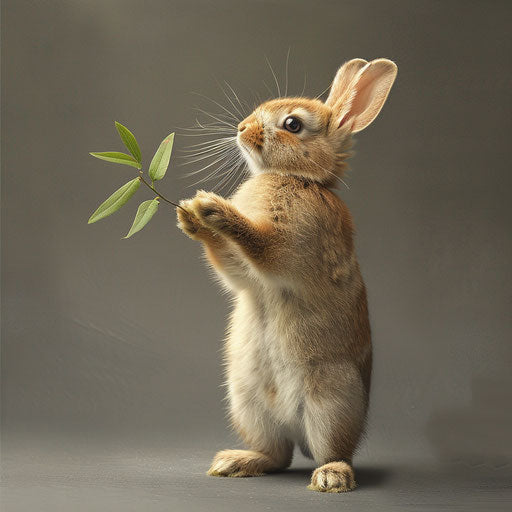 Rabbit's determination to reach a tender leaf – IMAGELLA