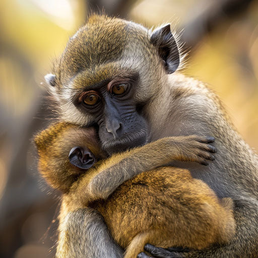 Adorable monkey snuggling with its mother, Will Burrard-Lucas style ...
