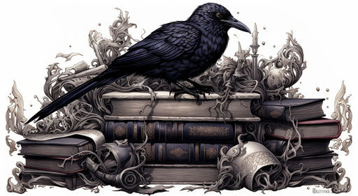 Vampire raven with crow print – IMAGELLA