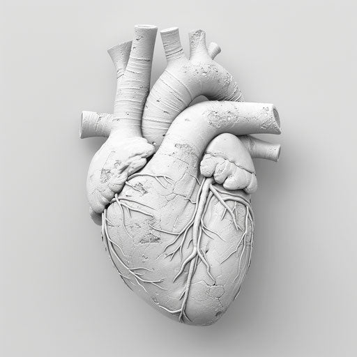 Realistic heart outline clipart on flat white background – IMAGELLA