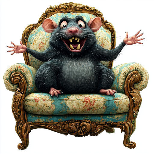 Humorous caricature of a rat caricature clipart with human ...