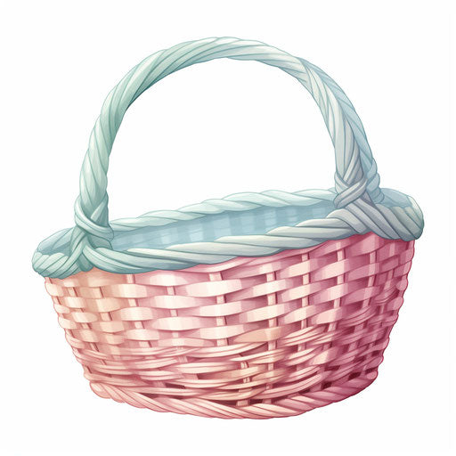Illustration of basket in Pastel Colors Art style – IMAGELLA