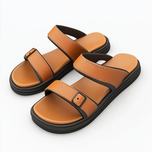 3D sandals in photo realistic style on flat white background – IMAGELLA