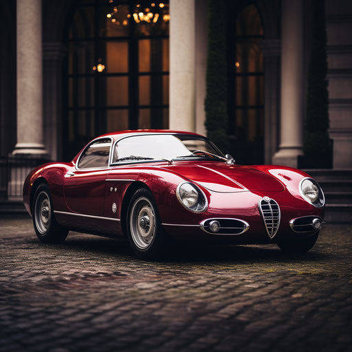 Classic luxury variant 2 seater Alfa Romeo with high-end finishes ...