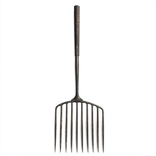 Realistic illustration of a rake, high resolution, backgroundless ...