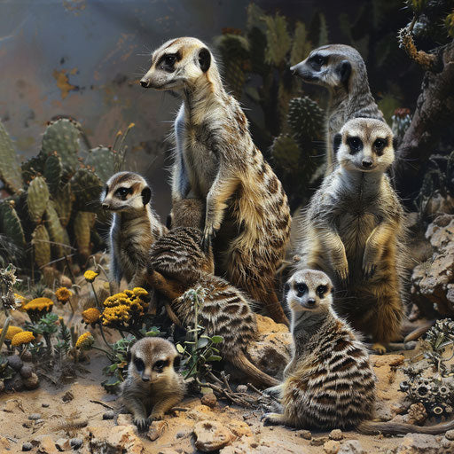 Generations of meerkats, family structure and detailed habitat – IMAGELLA